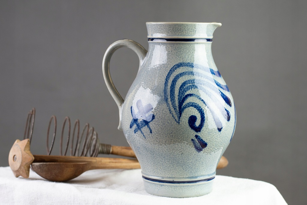 Dzbanek ceramiczny, rustykalny, gliniany, wiejski - 14393633530 ...