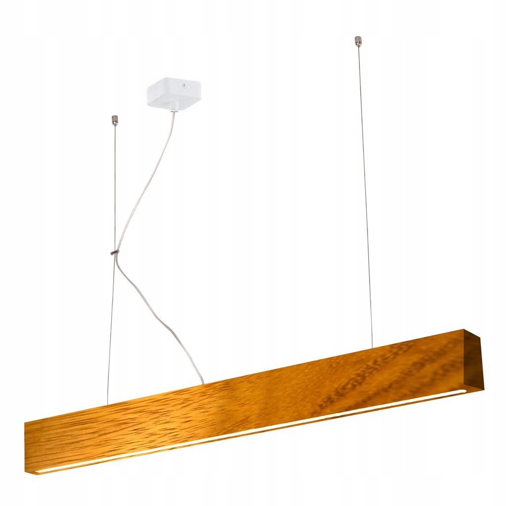 Lampa wisząca sufitowa drewniana LED IROKO 60cm - 11691628759 ...