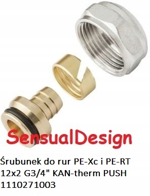 KAN-therm Śrubunek do rur PE-Xc i PE-RT 12x2 G3/4 - 12222259297 - oficjalne archiwum Allegro