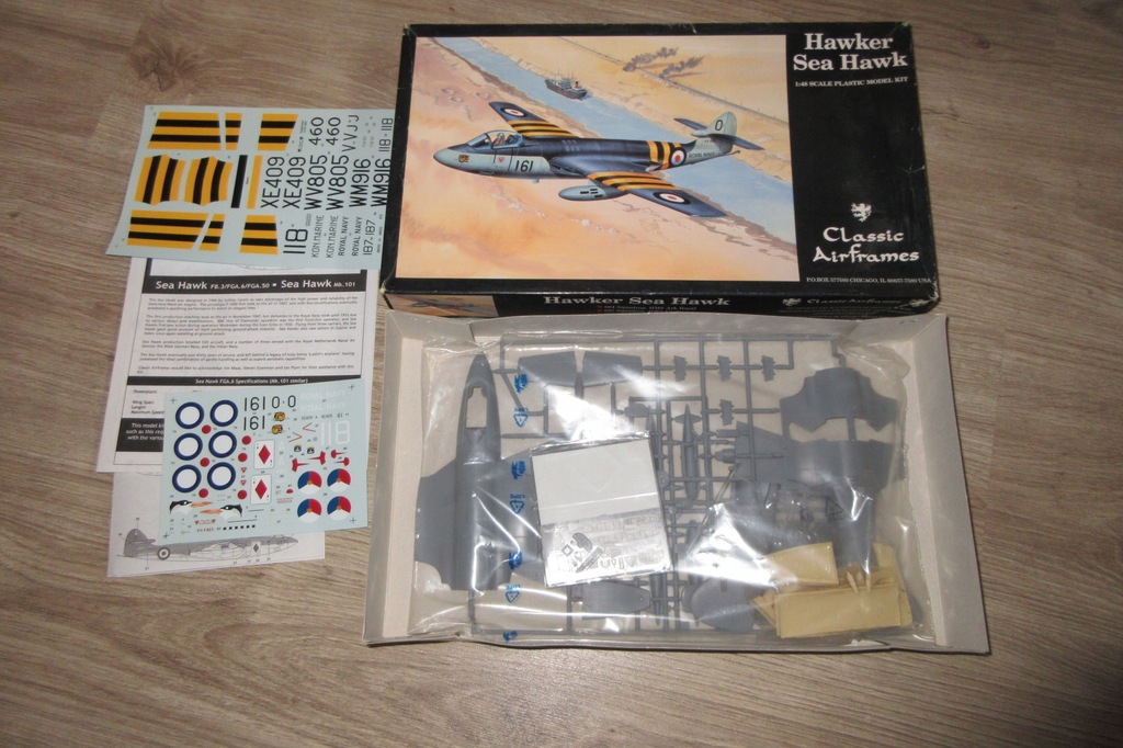 HAWKER SEA HAWK CLASSIC AIRFRAMES 1/48 - 13298879125 - oficjalne archiwum Allegro
