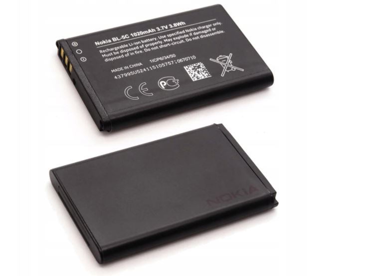 Bateria Do Nokia BL-5C 1020 mAh - 12727015473 - oficjalne archiwum Allegro