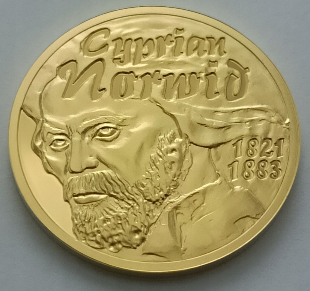 Złota moneta NBP 200 zł, Cyprian Kamil Norwid, 2013 - 14370469481 ...