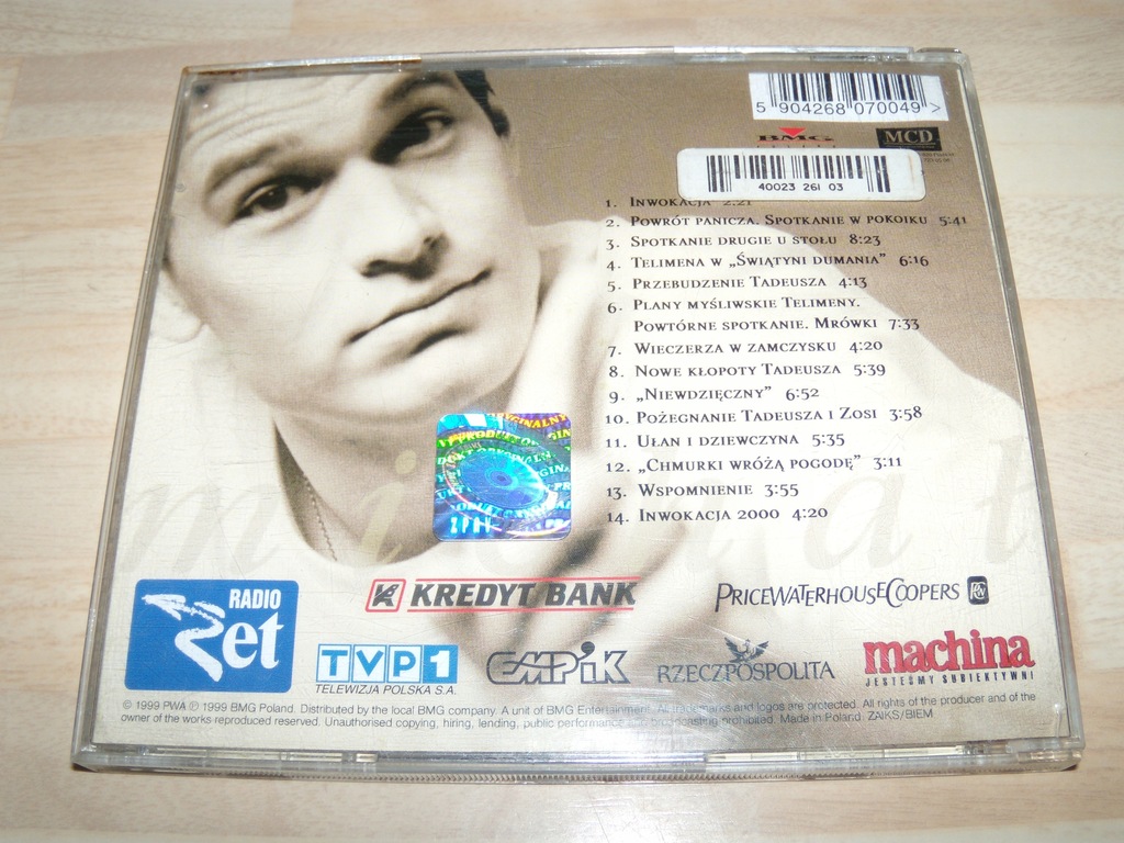 cd MICHAŁ ŻEBROWSKI jako ZAKOCHANY PAN TADEUSZ bdb - 12395258269 ... cd MICHAŁ ŻEBROWSKI jako ZAKOCHANY PAN TADEUSZ bdb - 12395258269 ...