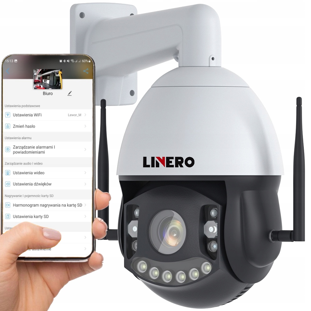 Kamera IP WiFi 5Mpx LINERO P70 zoom optyczny 20x - 14000138923 ...