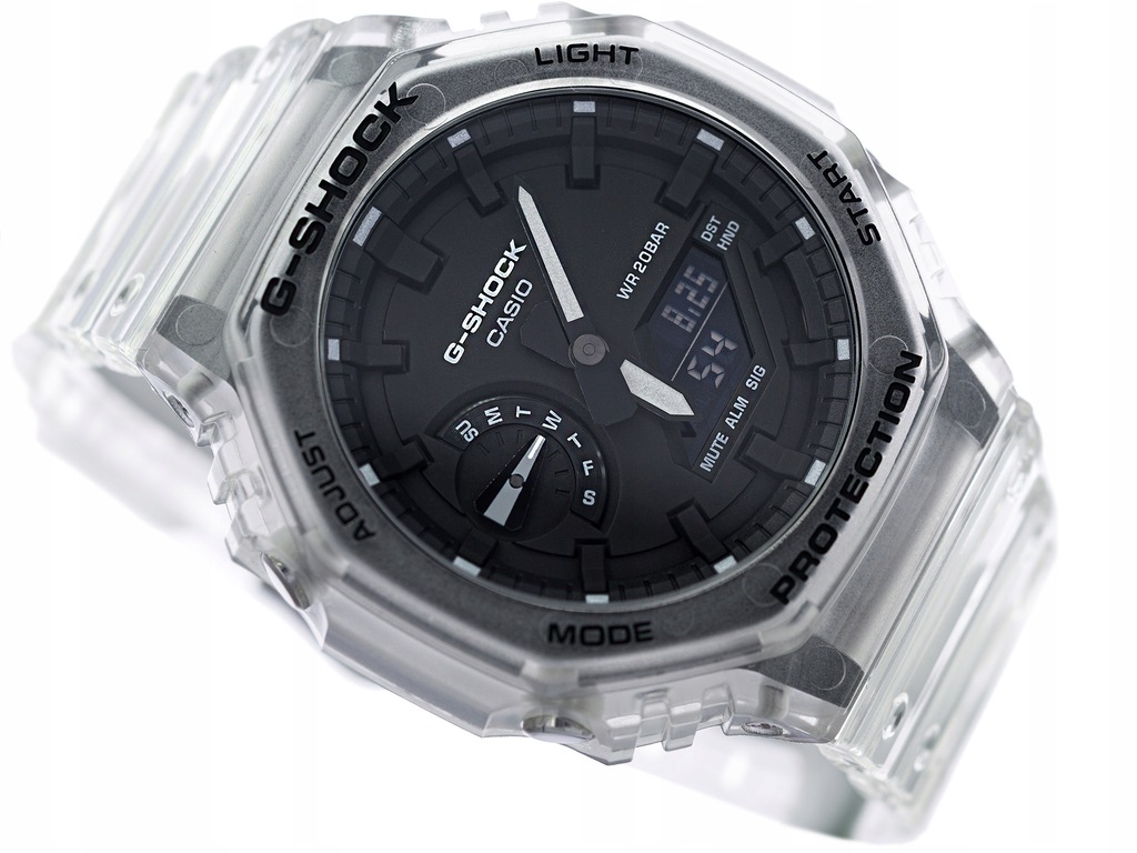 MĘSKI ZEGAREK CASIO GA-2100SKE 7A G-SHOCK SKELETON - 11107085085 ...