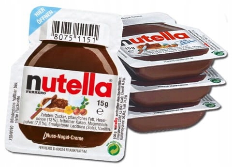 FERRERO NUTELLA KREM DO SMAROWANIA 15G - 14szt - 11840098088 ...