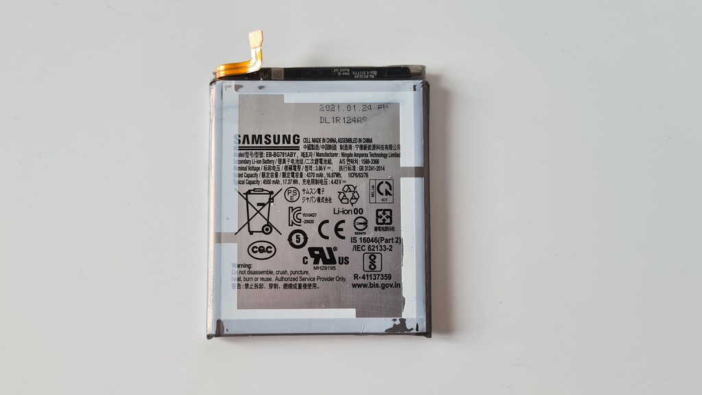 SAMSUNG GALAXY A52s 5G BATERIA EB-BG781ABY - 12947677491 - oficjalne archiwum Allegro