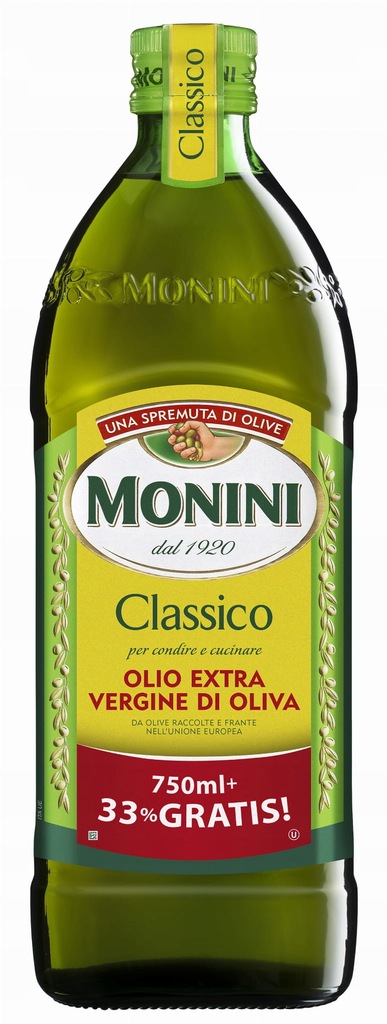 MONINI CLASSICO Oliwa Extra Vergine 1L - 12410080475 - oficjalne ...