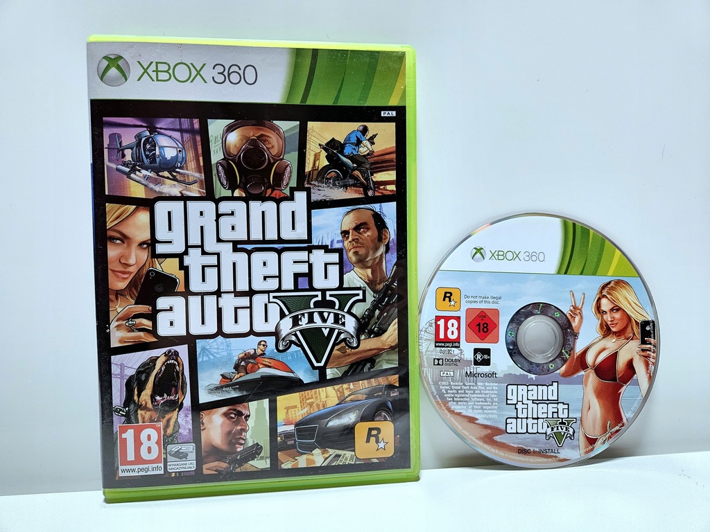 GTA 5 Płyta Instalacyjna | Gra Xbox 360 - 15183991360 - oficjalne archiwum Allegro