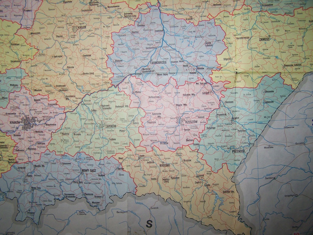 POLSKA - (PRL) - MAPA ADMINISTRACYJNA Z 1979 R. - 14346903867 ...