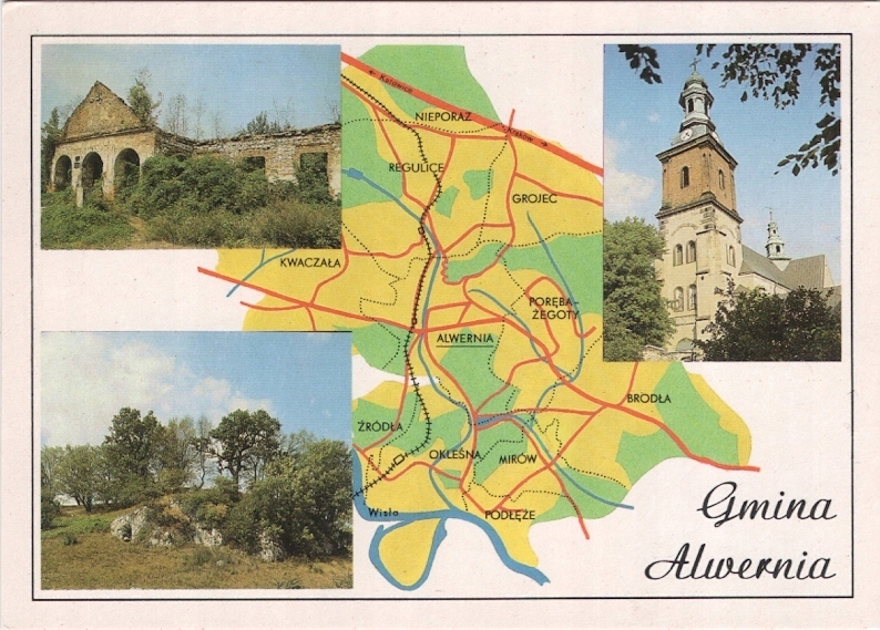 ALWERNIA - KOŚCIÓŁ +PAŁAC + MAPA OKOLIC - 2000R - 11271418180 ...
