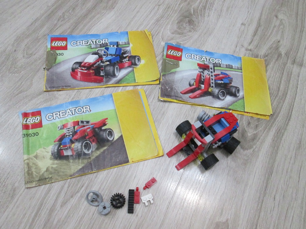 LEGO CREATOR 31030 Gokart Quad Wózek Widłowy 3W1 - 7855767443 ...