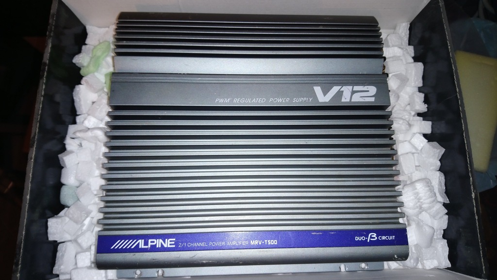 WZMACNIACZ ALPINE MRV-T500 SERIA V12! 2x75W/1x200W - 7129106470 - oficjalne archiwum Allegro