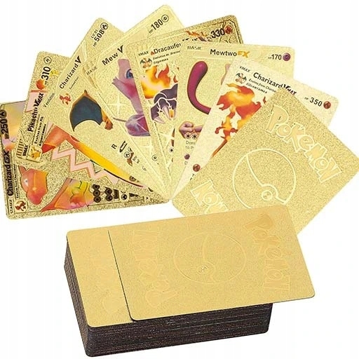 DUŻY ZESTAW POKEMON FOLIA ZŁOTA KARTY 55 SZT+ALBUM - 12600339650 ... DUŻY ZESTAW POKEMON FOLIA ZŁOTA KARTY 55 SZT+ALBUM - 12600339650 ...