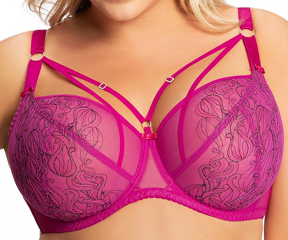 GORSENIA K713 biustonosz HOLLY SOFT fuksja 85K - 12668250426 - oficjalne archiwum Allegro