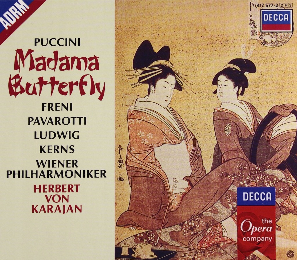 FRENI,PAVAROTTI,KARAJAN: PUCCINI,MADAMA BUTTERFLY [3CD] - 15287510076 - oficjalne archiwum Allegro