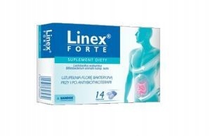 Linex Forte 14 kapsułek Probiotyk po antybiotyku - 7800249938 ...