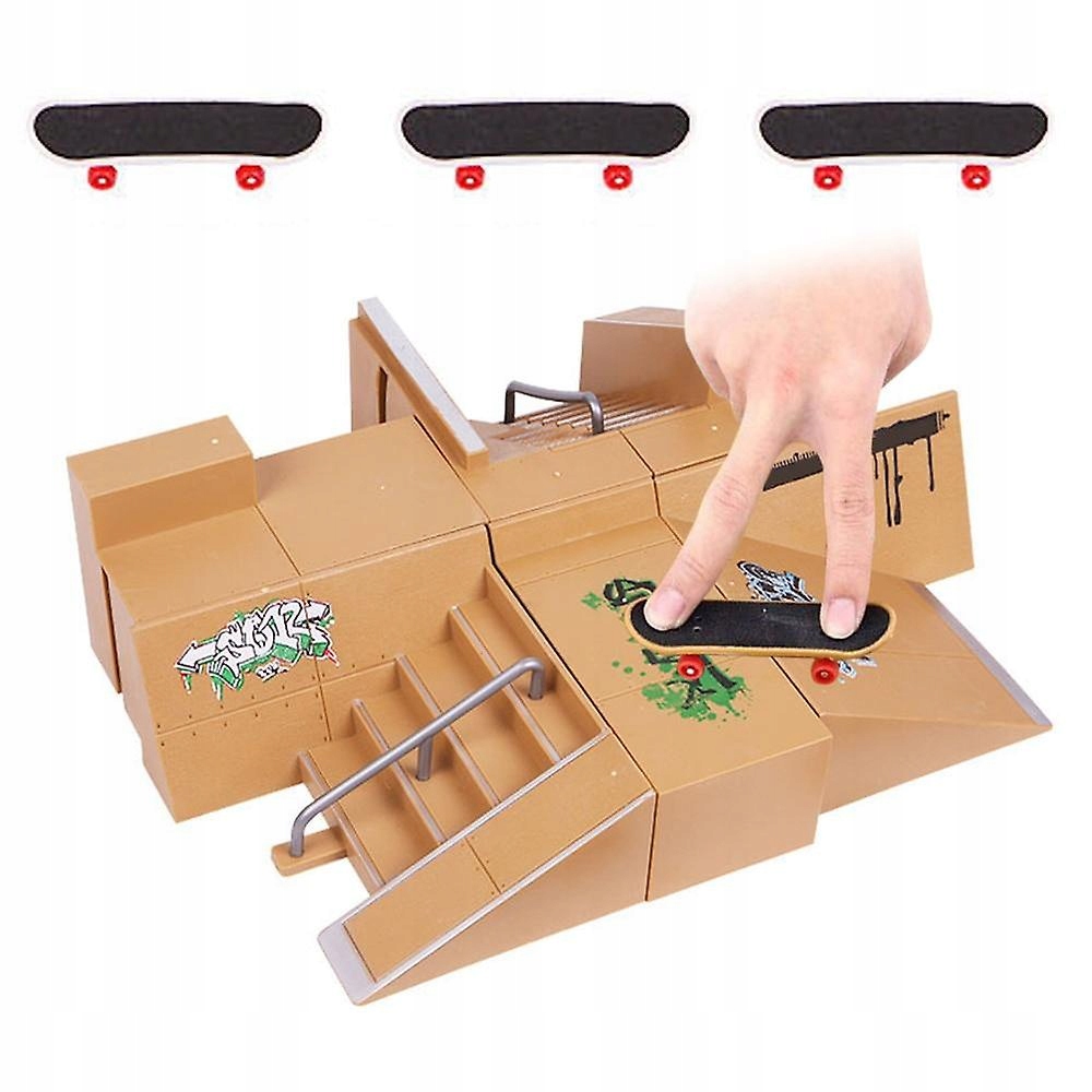 Mini Alloy Finger Skating Board Skate Park Kit - 12466075214 ...