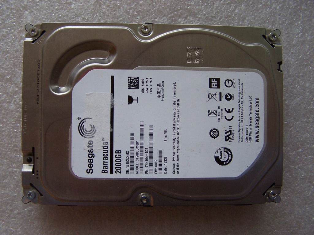 Dysk 3,5" Seagate Barracuda 2000GB SATA - 12804137383 - oficjalne archiwum Allegro