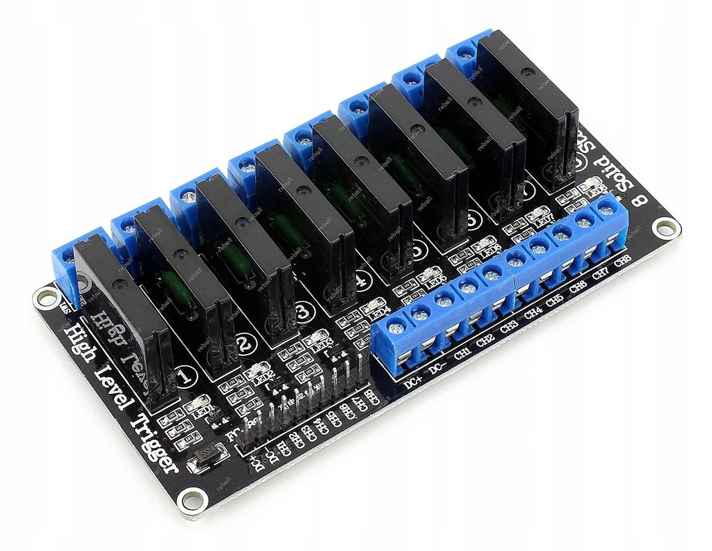 PRZEKAŹNIK PÓŁPRZEWODNIKOWY SSR ARDUINO 8 KANAŁÓW - 10865632527 ...