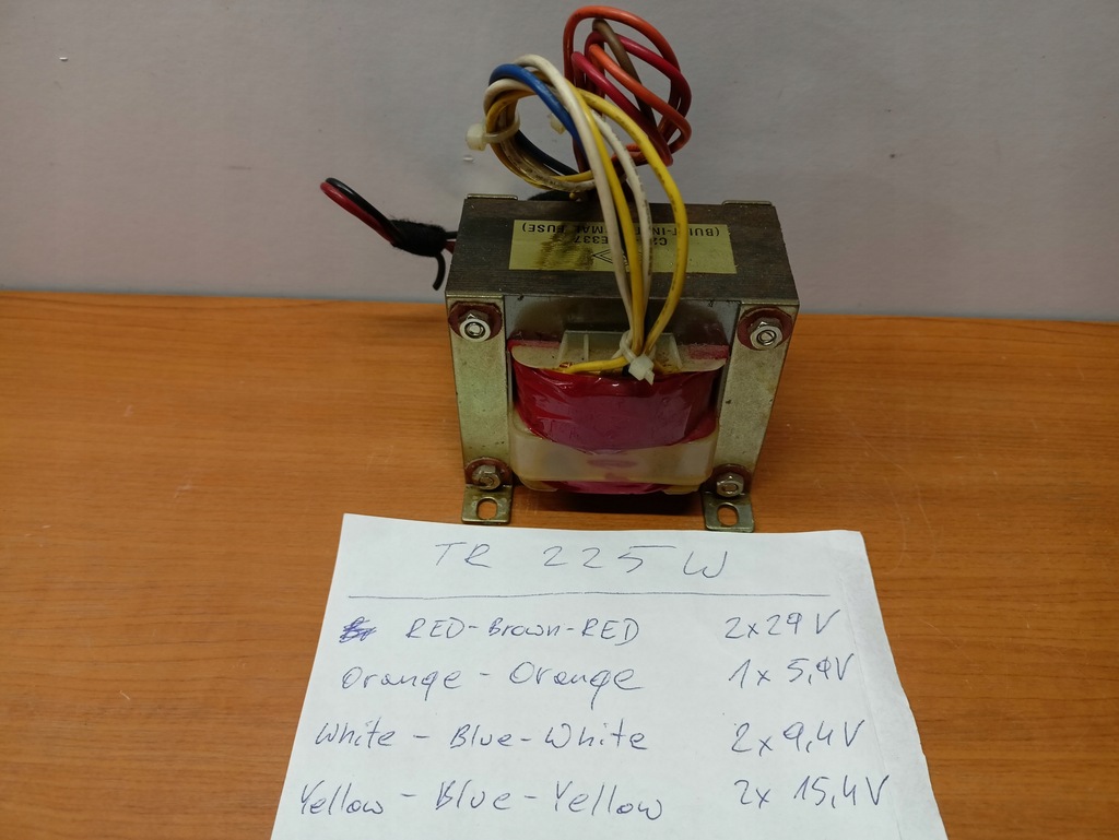 Transformator symetryczny audio 2x 29V 2x 15V 2x 9V 1x 6V DIY - 15241325361 - oficjalne archiwum ...