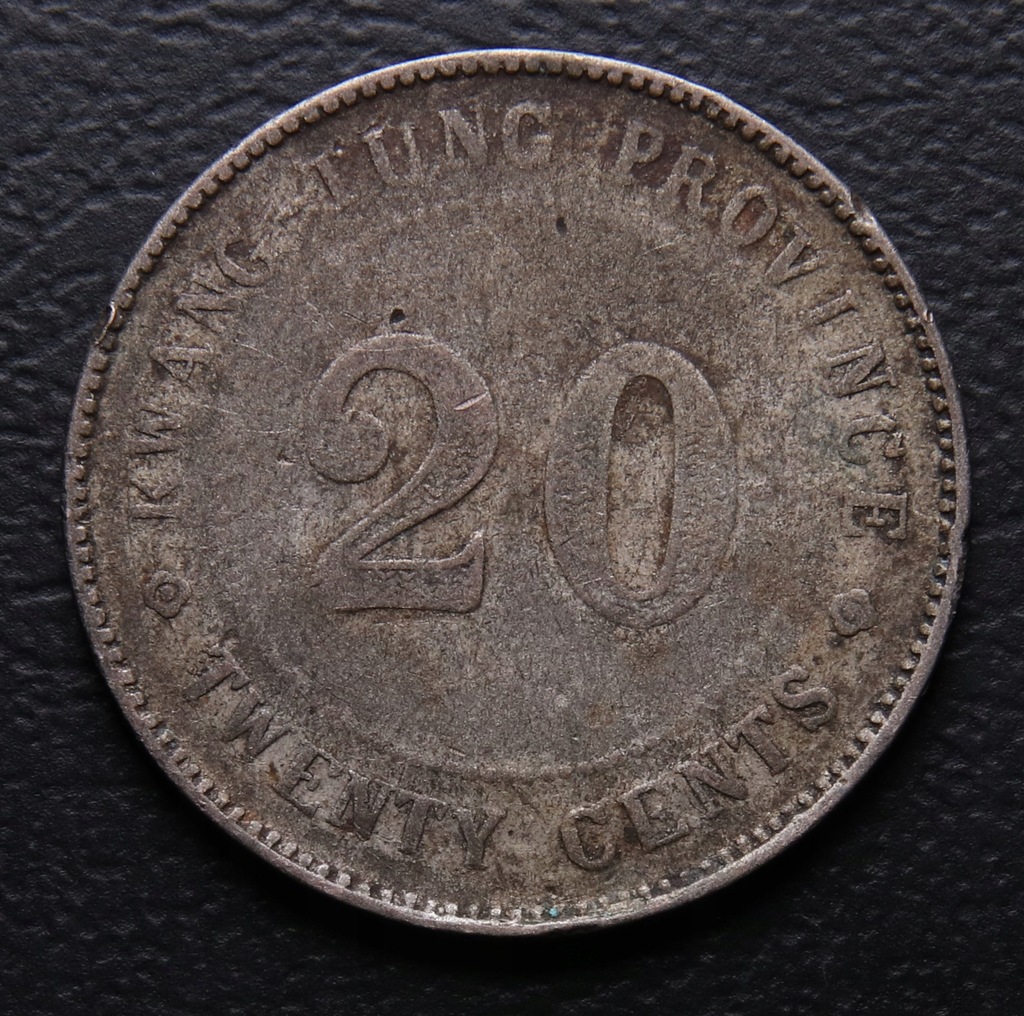 ANK CHINY KWANG-TUNG 20 CENTS 1920 - 13494477167 - oficjalne archiwum Allegro
