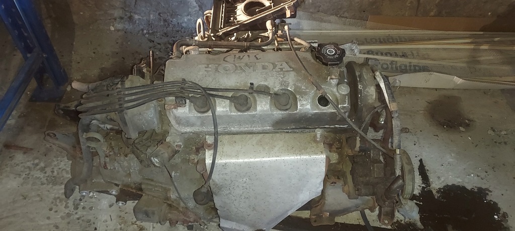 HONDA CIVIC VI 1.4 16V SILNIK GOŁY SŁUPEK D14A4 - 13124403330 ...