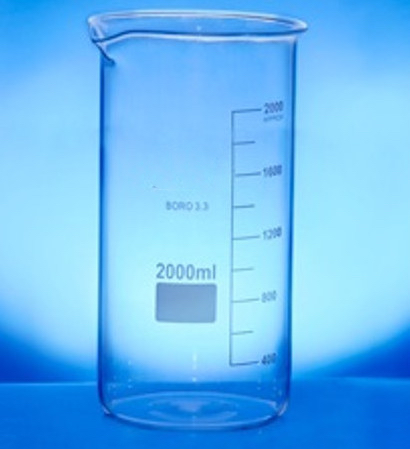 ZLEWKA WYSOKA 100ml SZKLANA BORO 3.3 PODZIAŁKA - 6826596489 - oficjalne archiwum Allegro