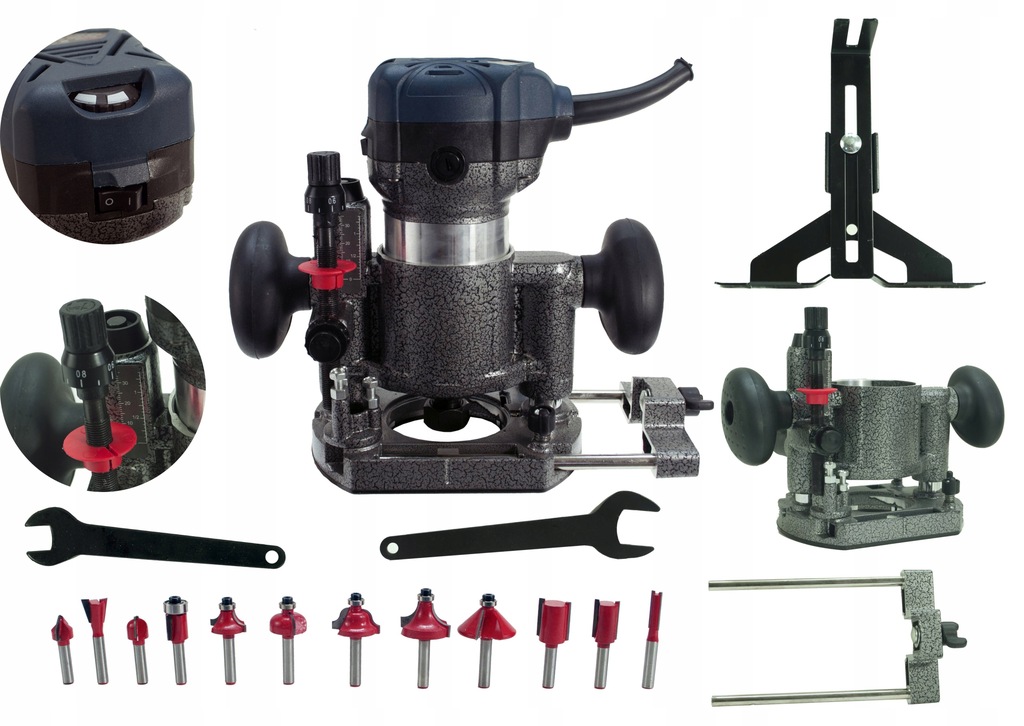 FREZARKA KRAWĘDZIOWA DO DREWNA 6/8mm +FREZY - 11807773393 - oficjalne ...