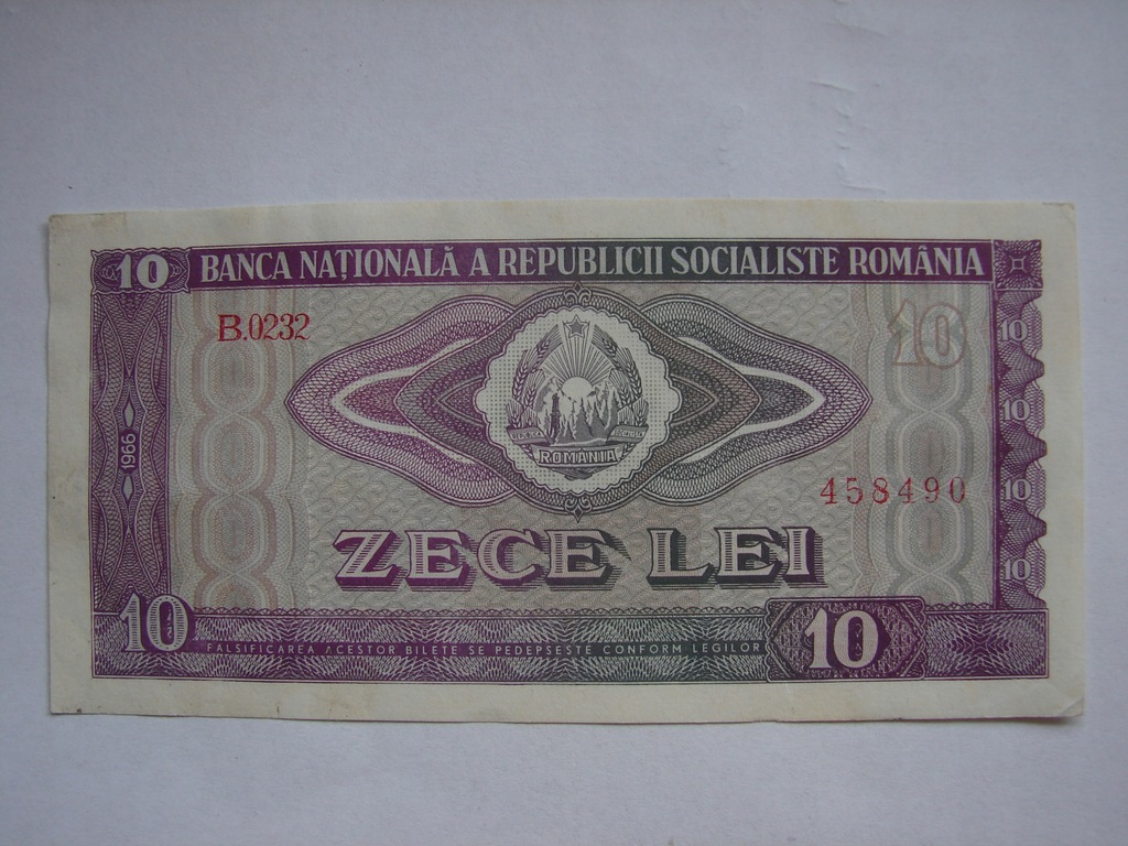 Rumunia - 10 Lei - stary banknot z 1966 r - 12501831188 - oficjalne ...
