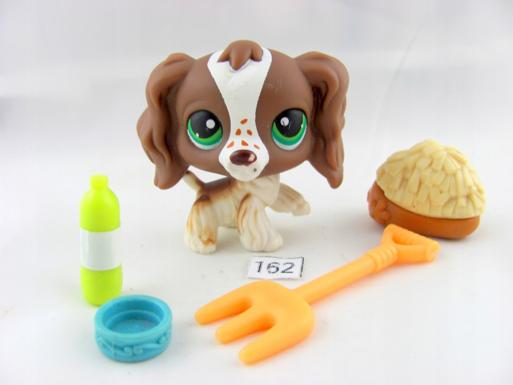 LPS Littlest pet shop spaniel piesek # 156 (162) - 7441833757 ...
