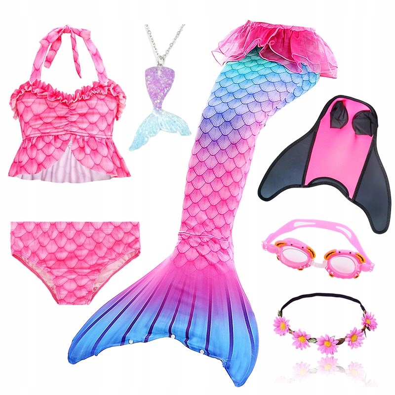 SYRENI OGON SYRENKA SYRENY STRÓJ KĄPIELOWY +Płetwą - 13226347751 ...