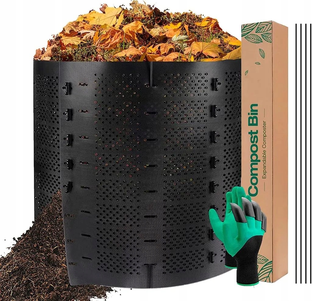 800L composter garden, quick composter outdoor composter, compost bin ...