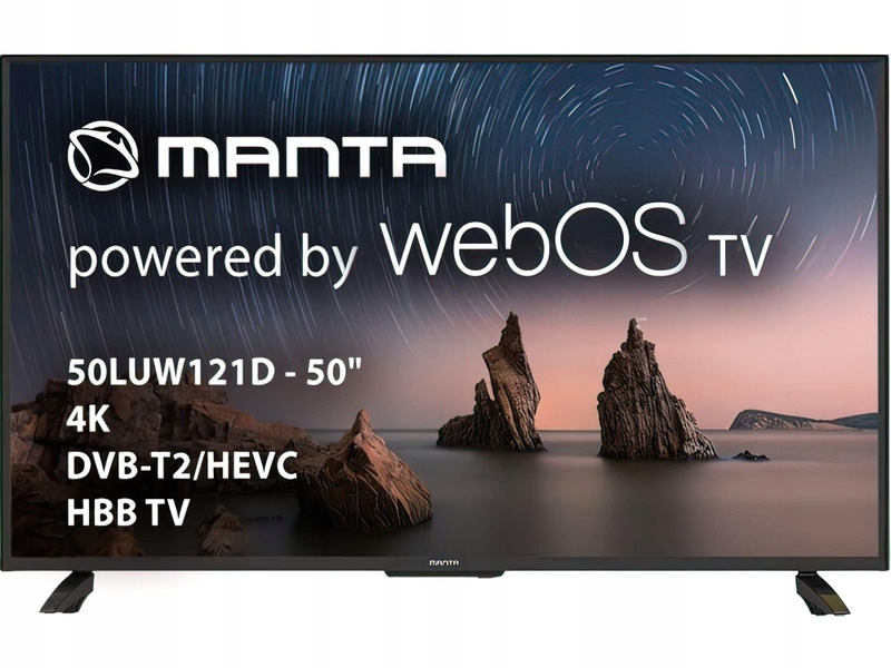 Telewizor MANTA 50LUW121D LED 4K SMART TV HDR10 - 12757072817 - oficjalne archiwum Allegro