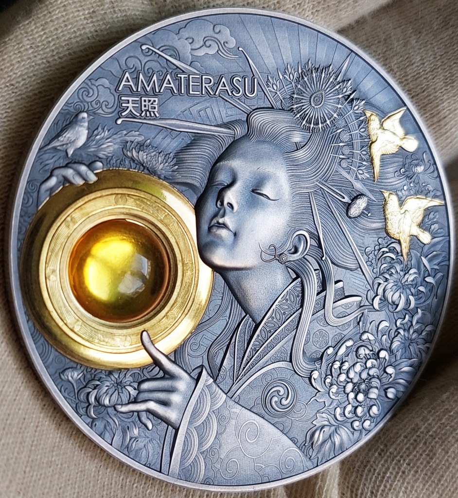 2021 Niue Divine Faces Of The Sun Amaterasu 3oz - 13688552540 ...