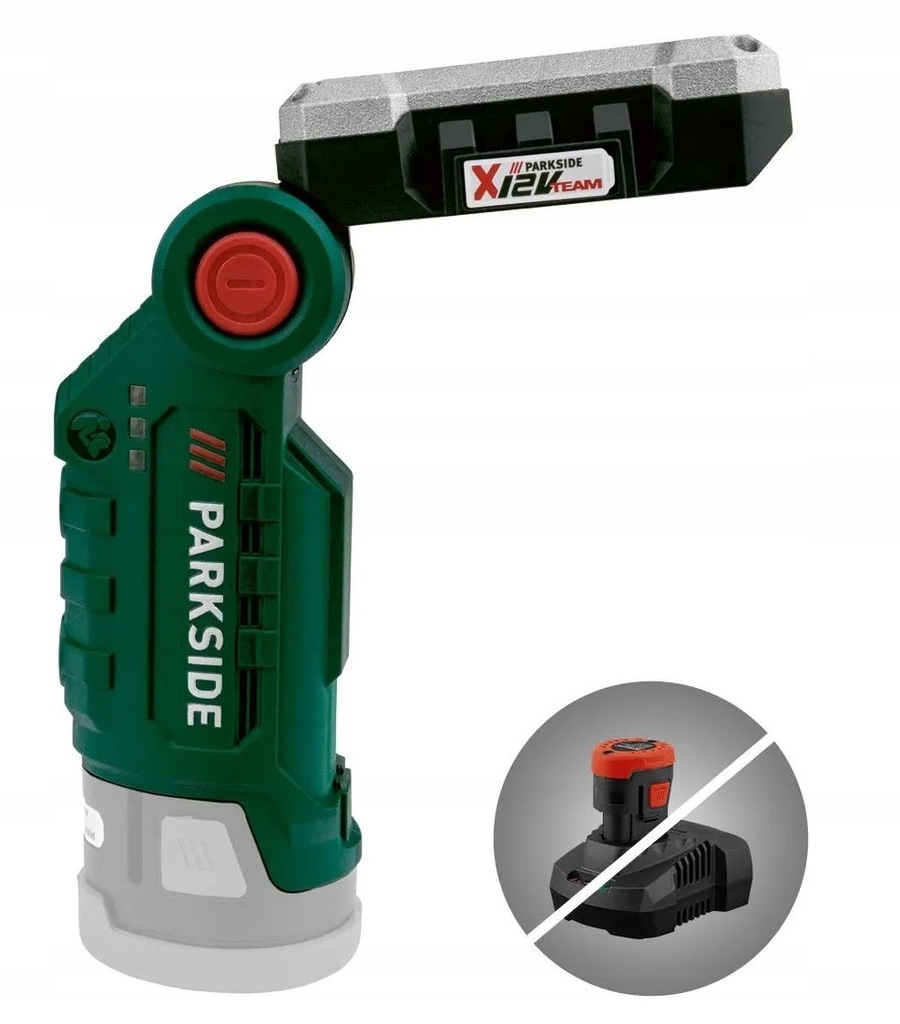 PARKSIDE LAMPA LED ROBOCZA AKUMULATOROWA PLLA 12V - 11845381383 ...
