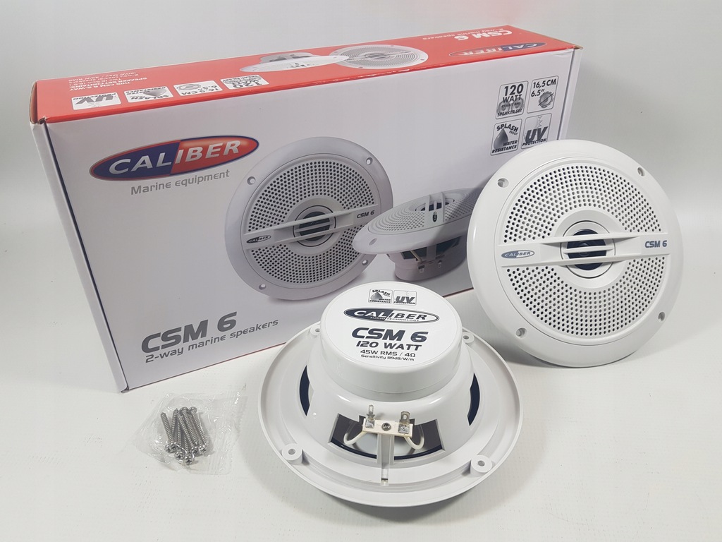 wodoodporne głośniki CALIBER CSM6 120W 40W RMS - 12619402749 ...