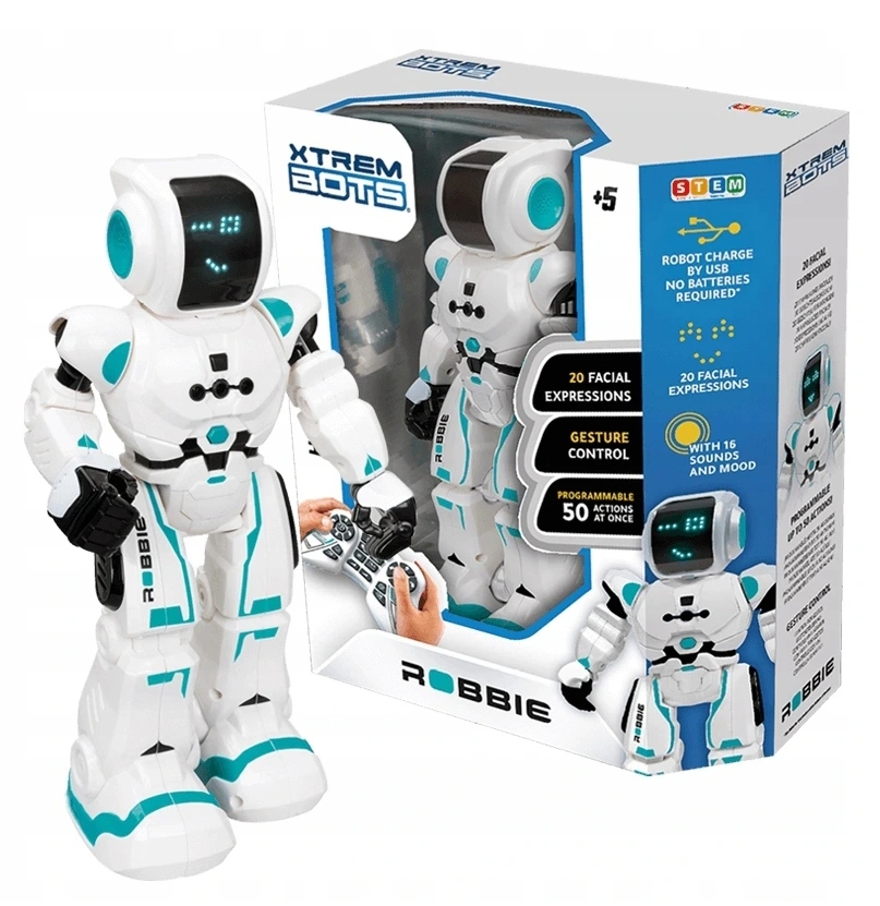 XTREM BOTS Robot Robbie zdalnie sterowany - 11491392686 - oficjalne archiwum Allegro