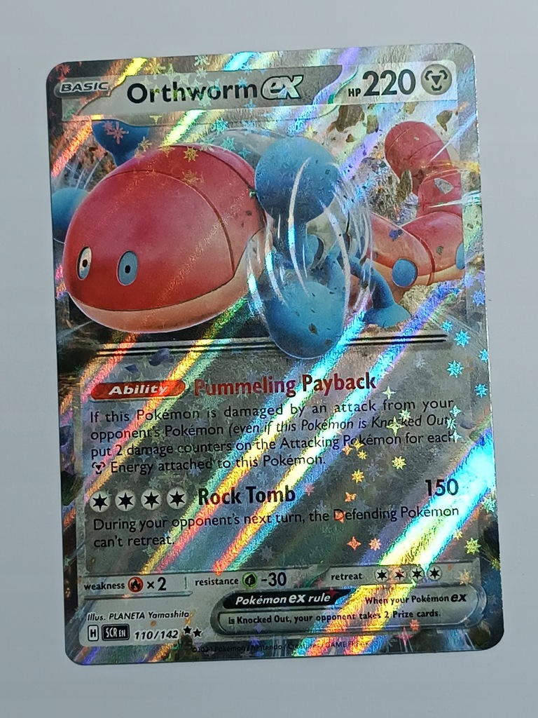 Oryginalna karta Pokemon - Orthworm ex 110/142 -Stellar Crown - Double ...