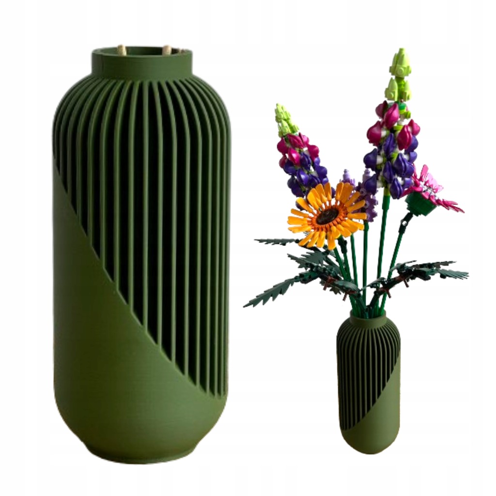 Unikalny wazon flakon do LEGO ICONS BOTANICAL - YAO ZIELONY ...