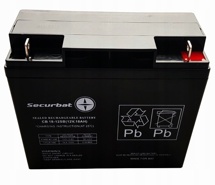 AKUMULATOR AGM 12V 18Ah CENTRALA ALARM UPS CIĘŻKI - 12735490400 - oficjalne archiwum Allegro