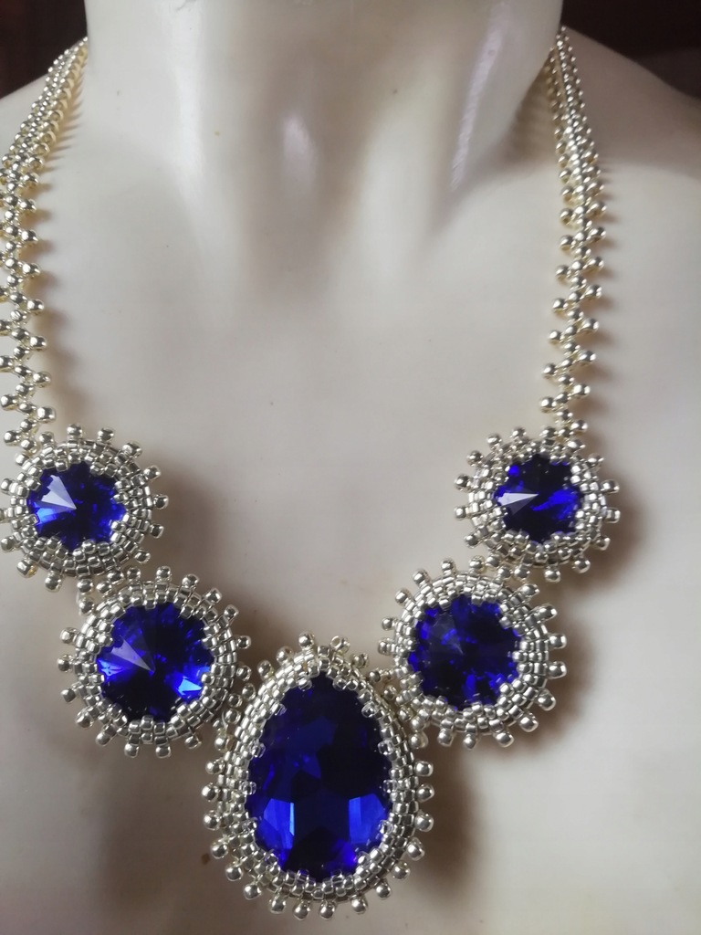 Biżuteria ręcznie wykonana-kolia - 15099356968 - oficjalne archiwum Allegro