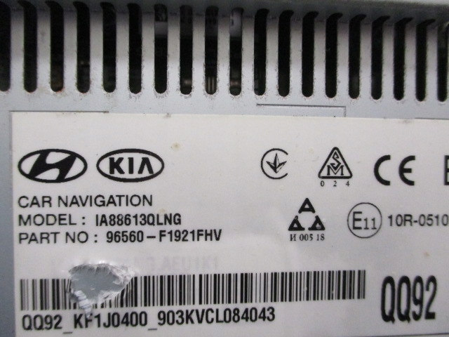 Купить SPORTAGE IV ЛИФТ РАДИОНАВИГАЦИОННЫЙ 96560-F1921FHV: отзывы, фото и характеристики на ...