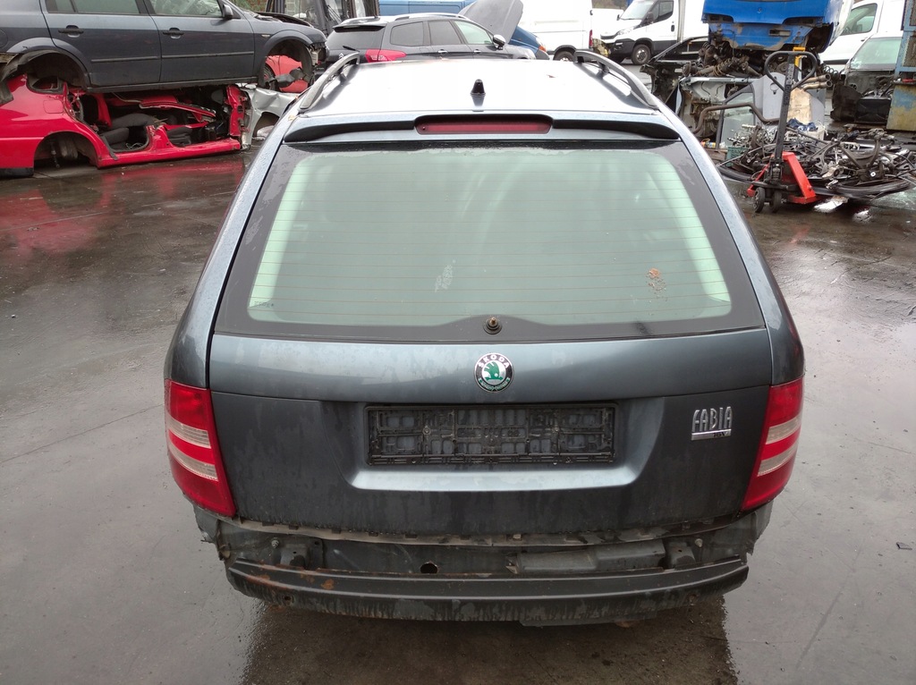 SKODA FABIA I 6Y KLAPA TYŁ POKRYWA BAGAŻNIKA KOMBI - 12854290307 ...