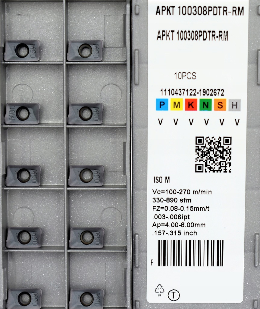 PŁYTKI WIELOOSTRZOWE APKT 100308PDTR-RM - 13492551641 - oficjalne ...