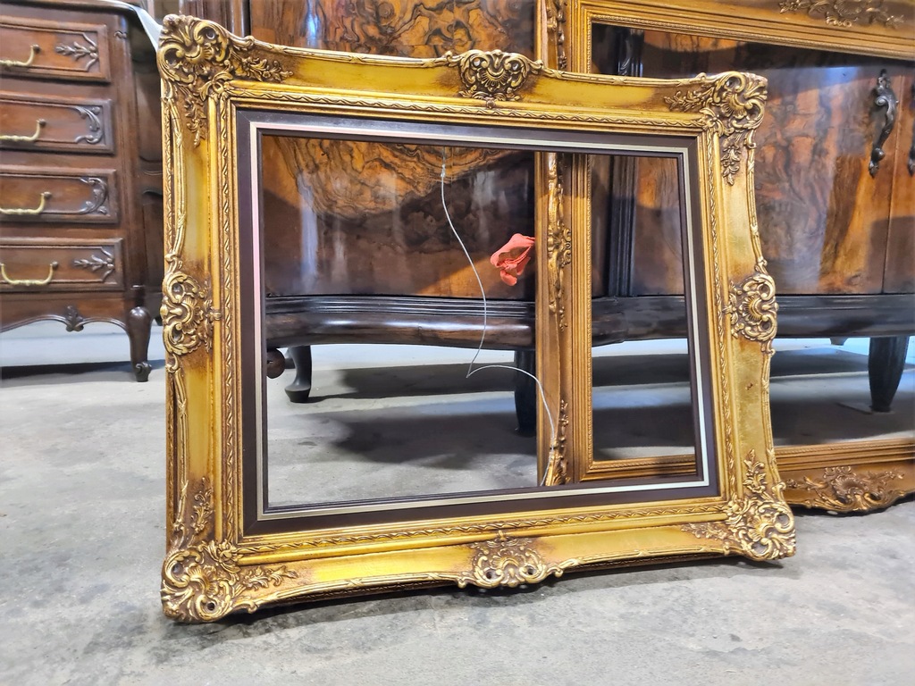 Stara Piękna RAMA DUŻA rzeźbiona 7 - 13593116447 - oficjalne archiwum ...