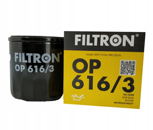 FILTR OLEJU FILTRON OP616/3 AUDI SKODA VW OP 616/3 - 7655642808 ...
