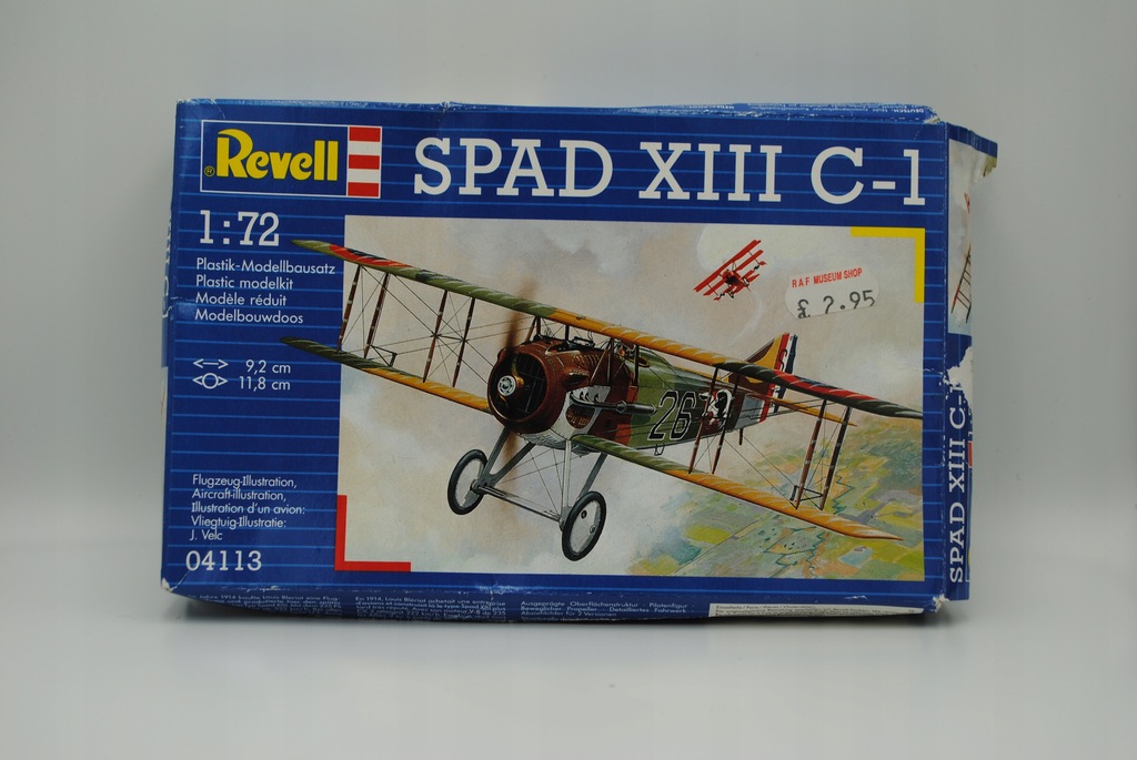 REVELL SPAD XIII C-1 1:72 model samolotu do sklejania - 15225759779 ...