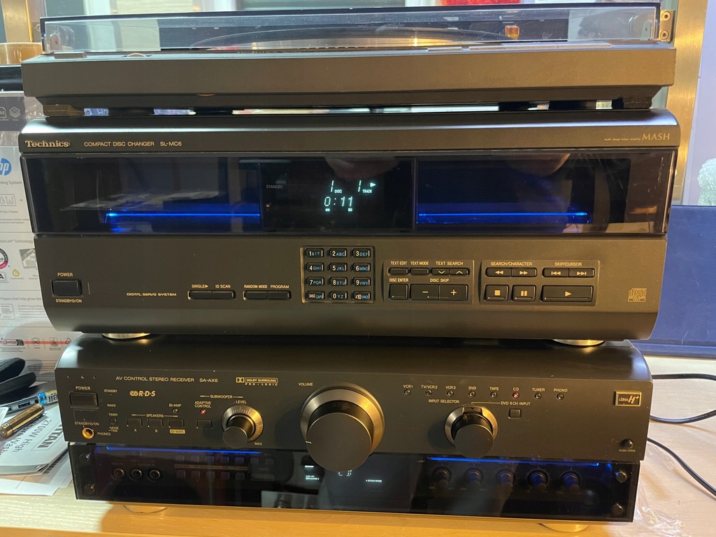 Wieża Technics SA-AX6 ,cd SL-MC6 gramofon SL-BL3 - 13563566566 ...