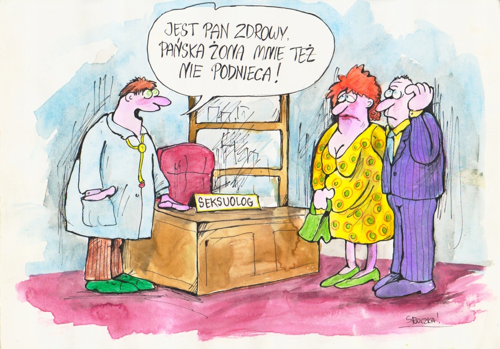 SATYRA W MAJTECZKACH i BEZ 5 Oryginalna Sygnowana - 13301344355 ...